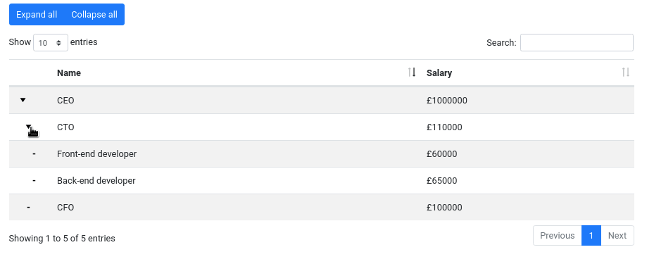 jQuery TreeTables 1.1.1 - Reside-IC